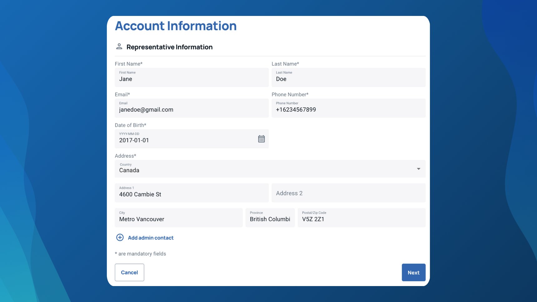 Sign Up for a Partner Account